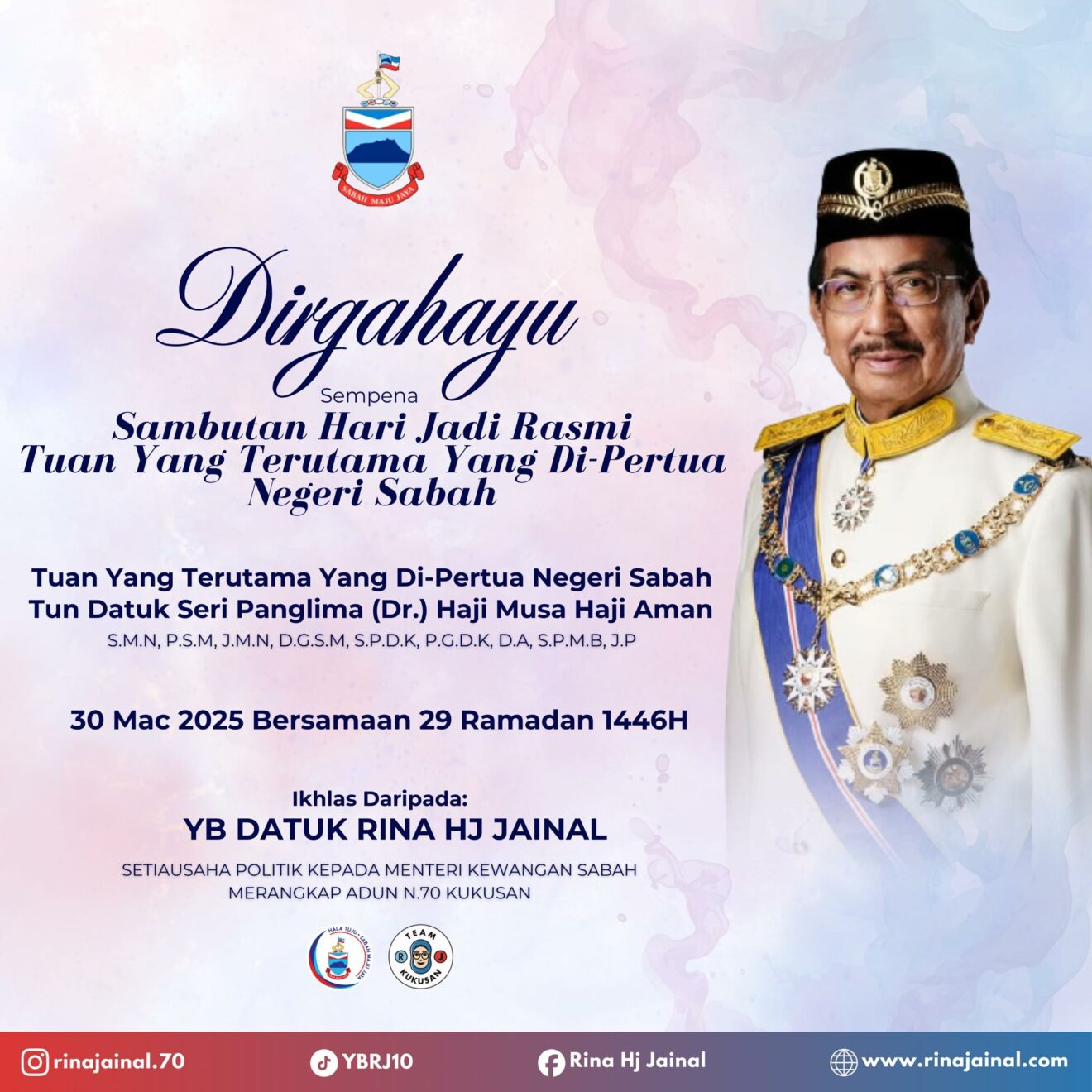 Merafak Sembah Sambutan Hari Keputeraan Tuan Yang Terutama (TYT) Tun ...